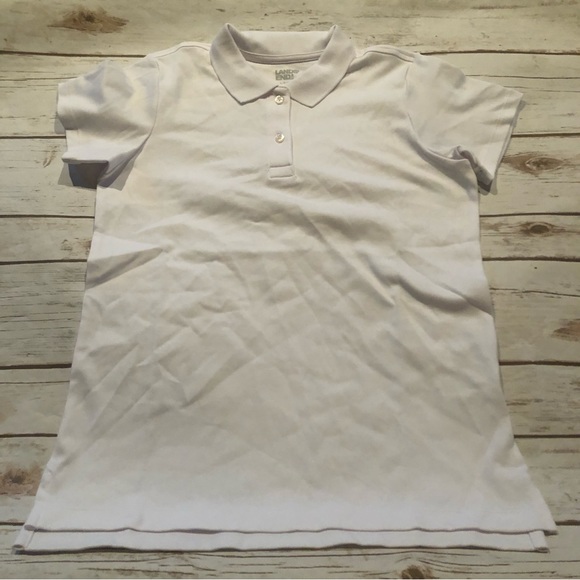 Lands' End | Shirts & Tops | Lands End White Polo | Poshmark